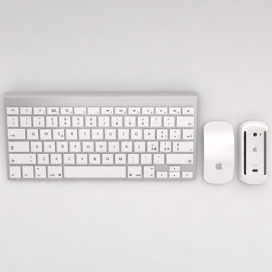 3d Model Of Mac Keyboard Mouse