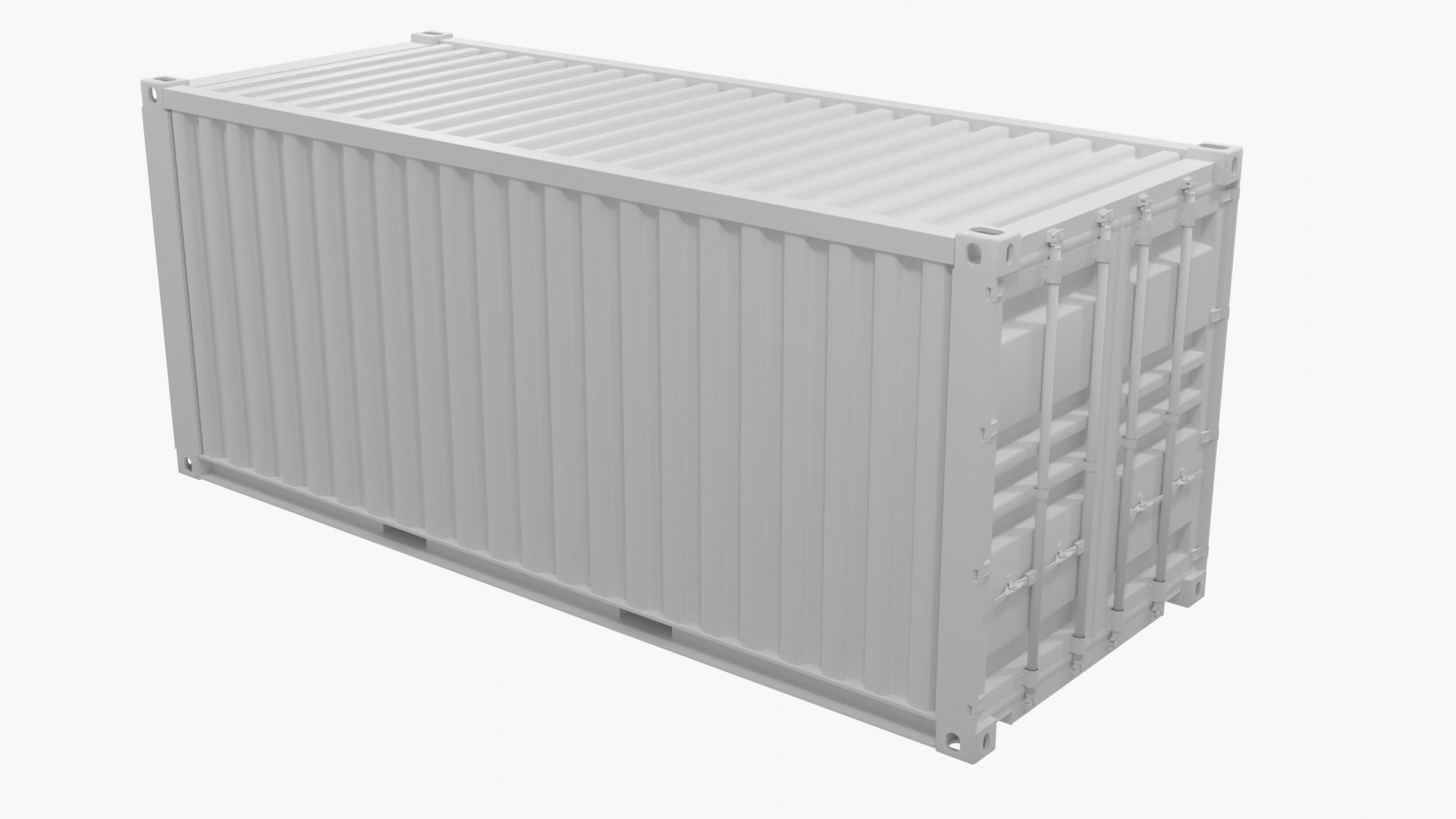 Container 20ft Dry Van 3D Model - TurboSquid 2010309