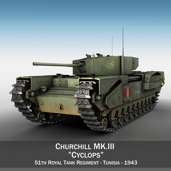 c4d british tank ii churchill