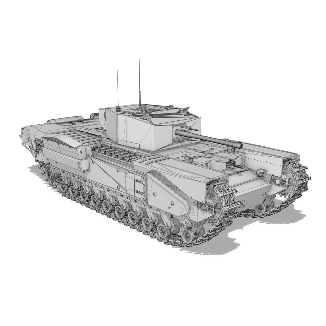C4d British Tank Ii Churchill