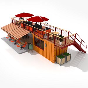 Fast Food Restaurant SketchUp Models for Download | TurboSquid