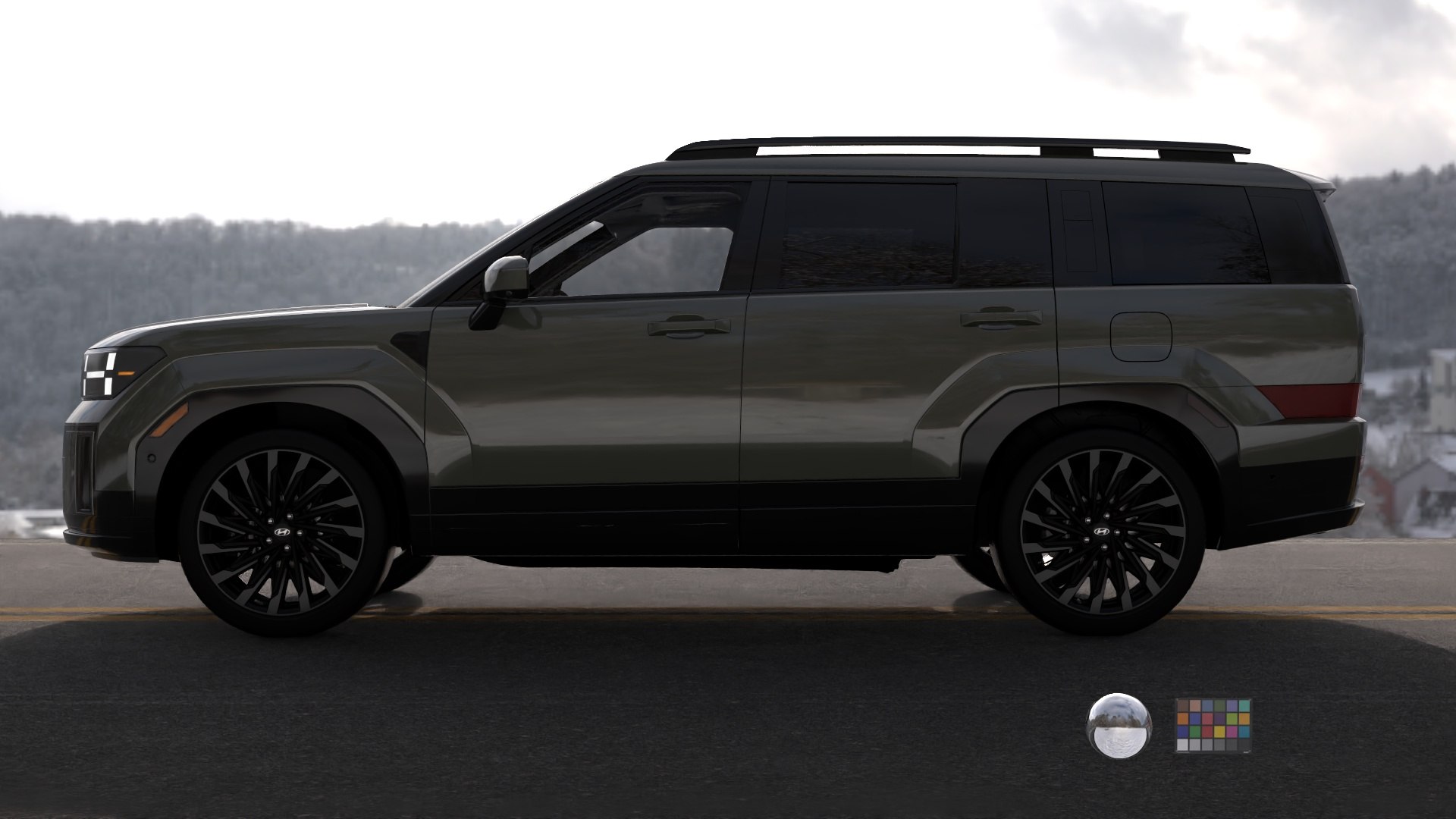 3D Hyundai Santa Fe 2024 -highres-Rigged And Render Ready Model ...