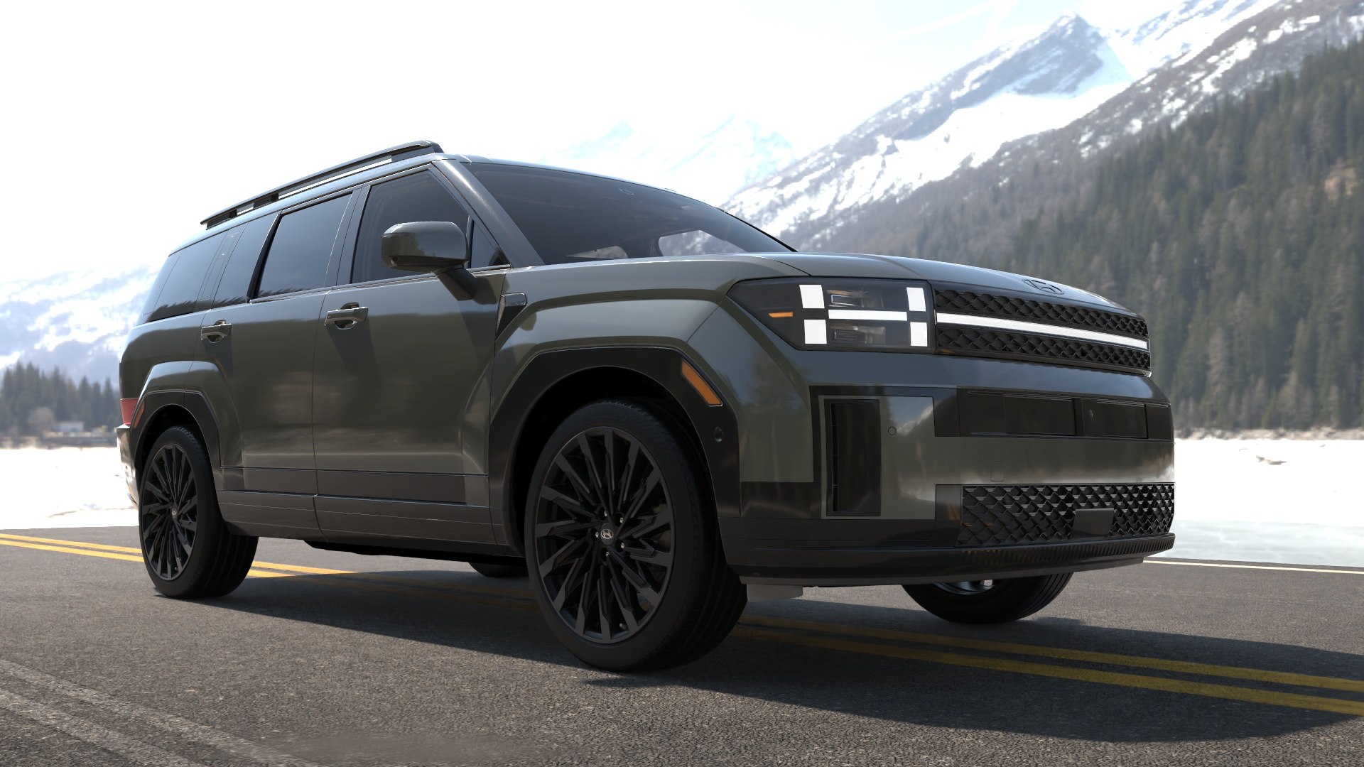 3D Hyundai Santa Fe 2024 -highres-Rigged And Render Ready Model ...