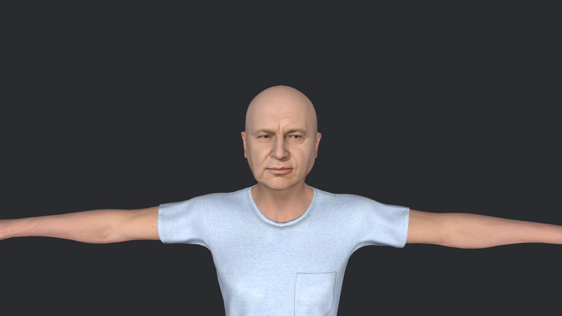 Nikita Kruscev Hyper Realistic Full Body Fully Rigged 3D Character 3D ...
