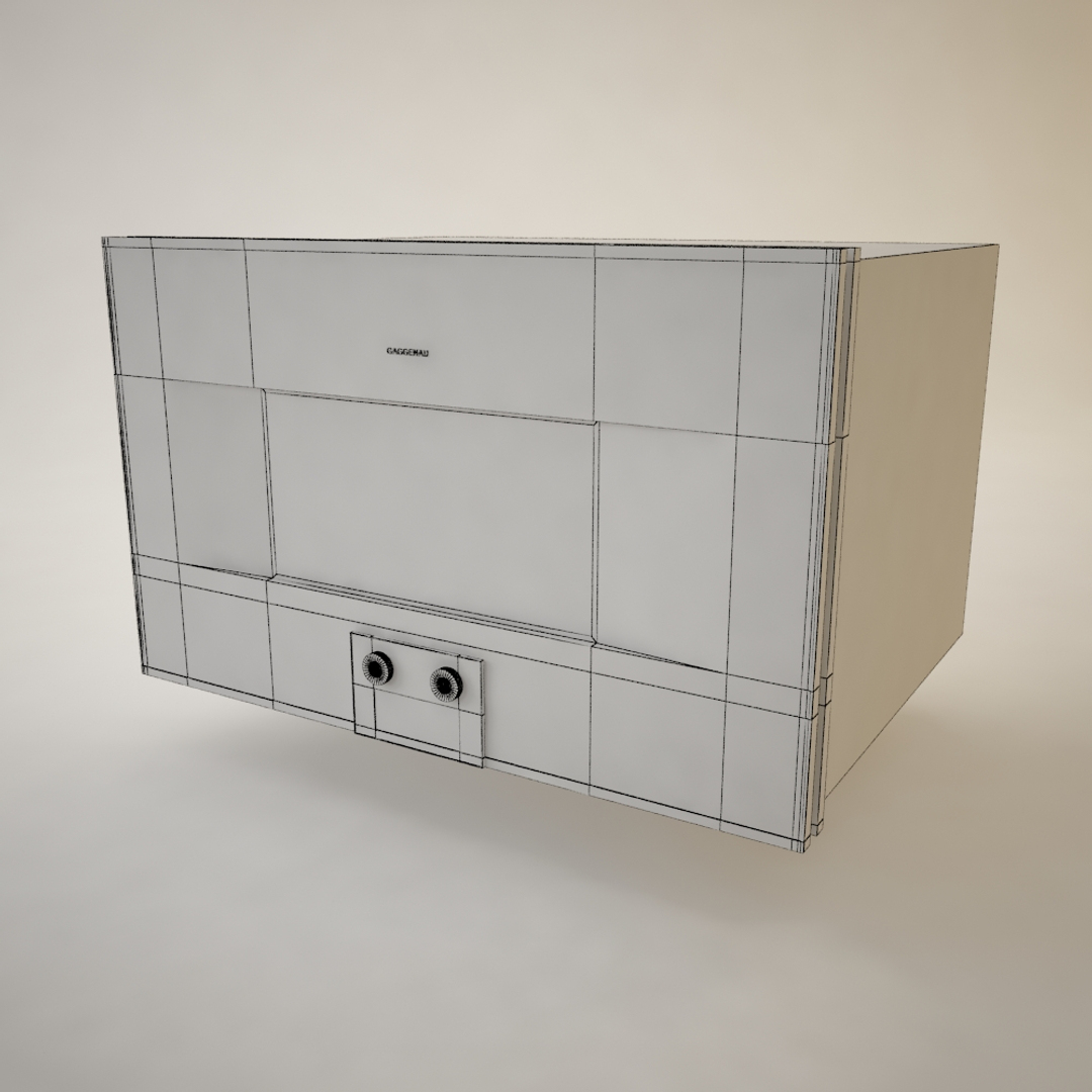3d model steam oven gaggenau