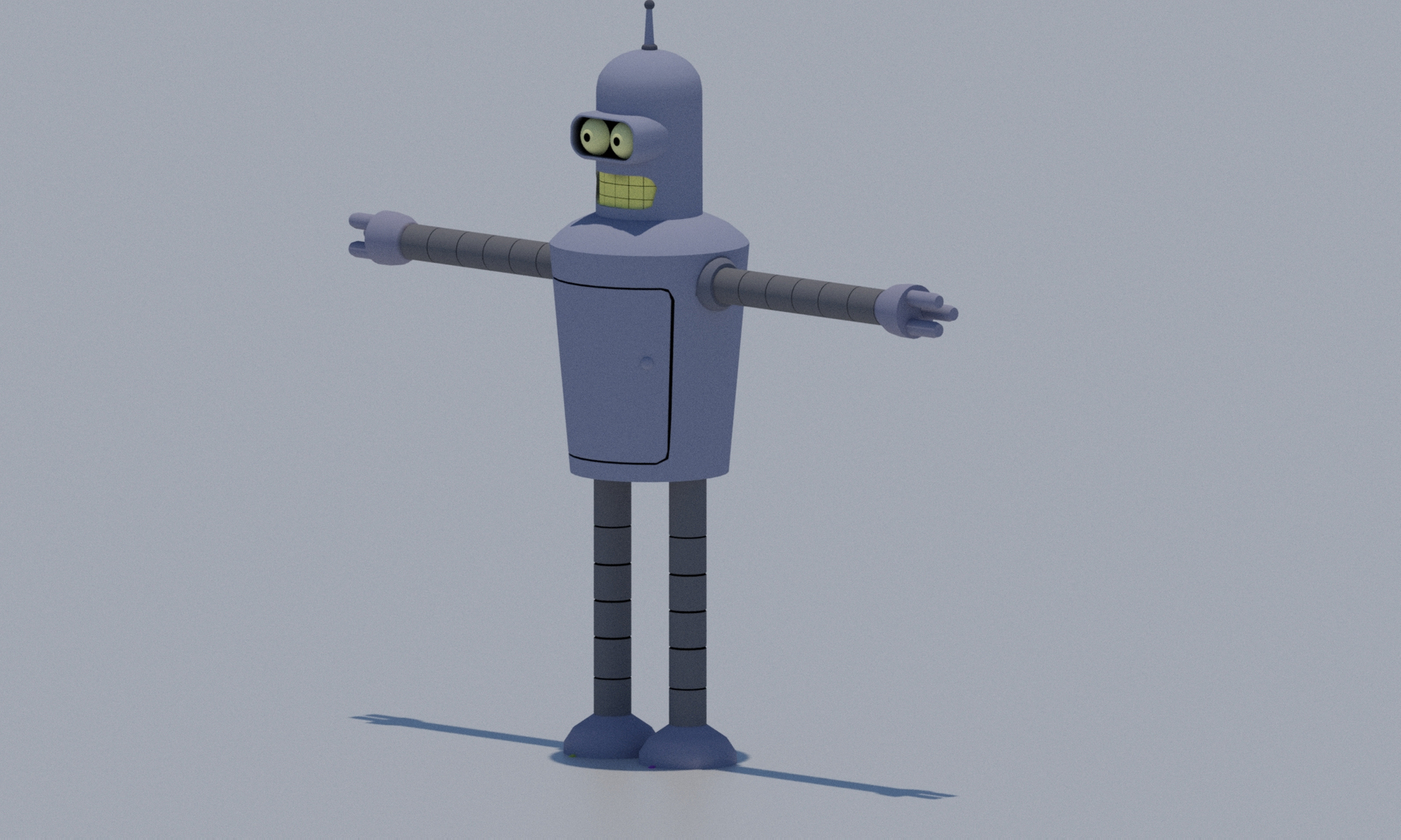 Futurama bender character 3D - TurboSquid 1679364