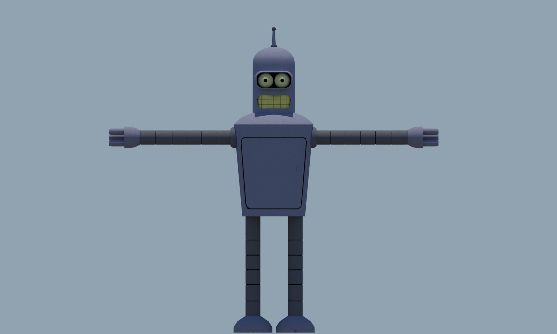 Futurama Bender Character 3D - TurboSquid 1679364