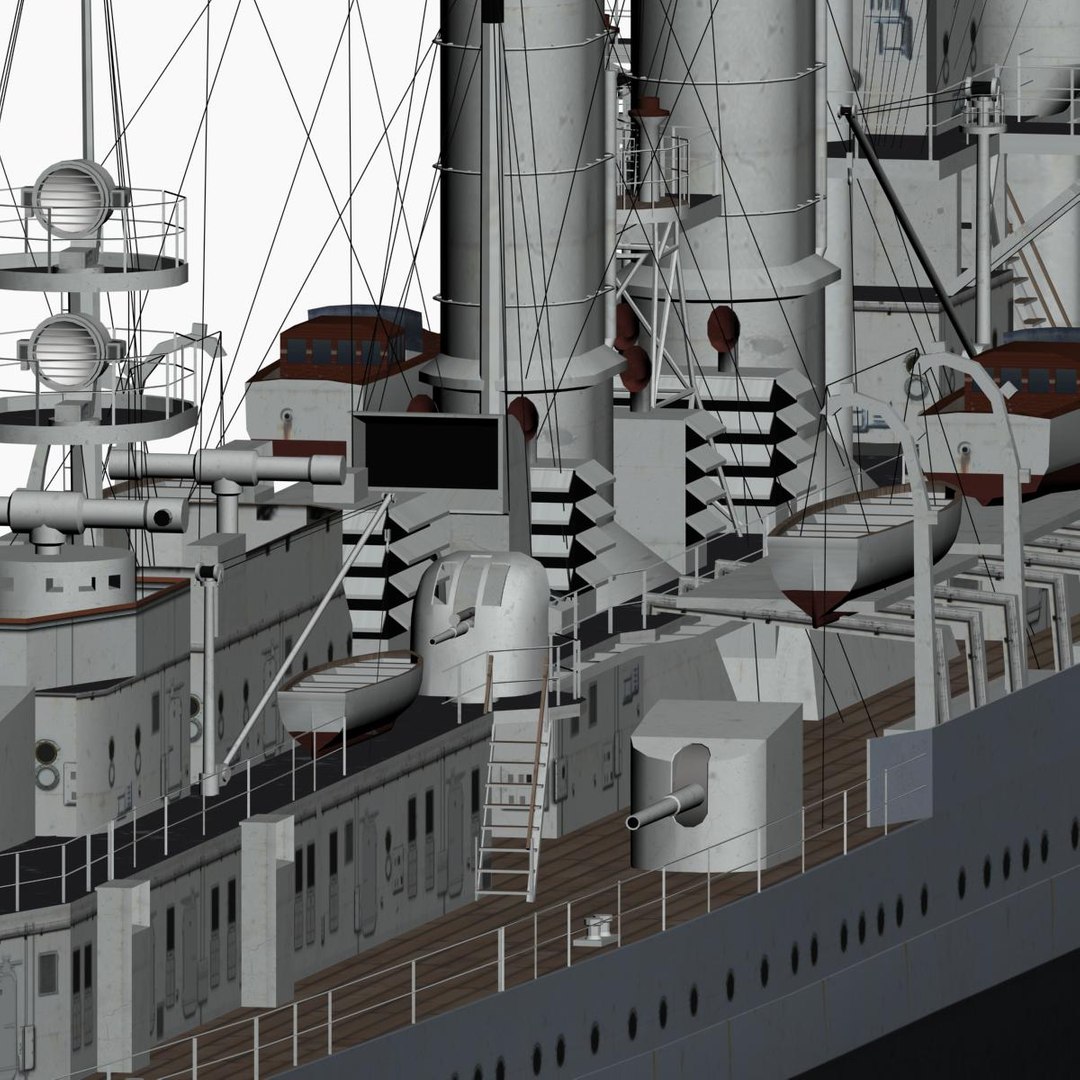 Light Cruiser Emden Ww2 German 3d Max