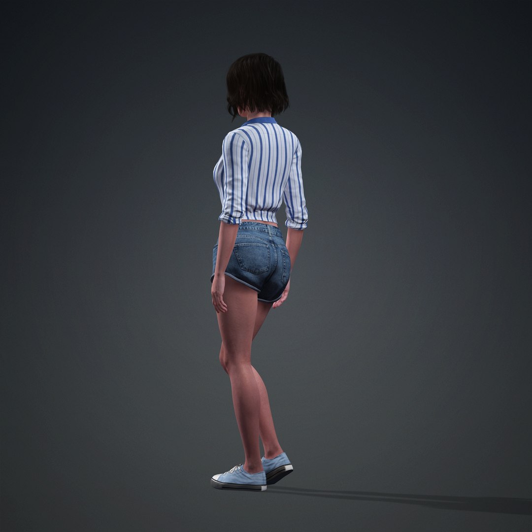 Ana De Armas 3D Model - Hyper Realistic Low-poly 3D Model 3D Model ...
