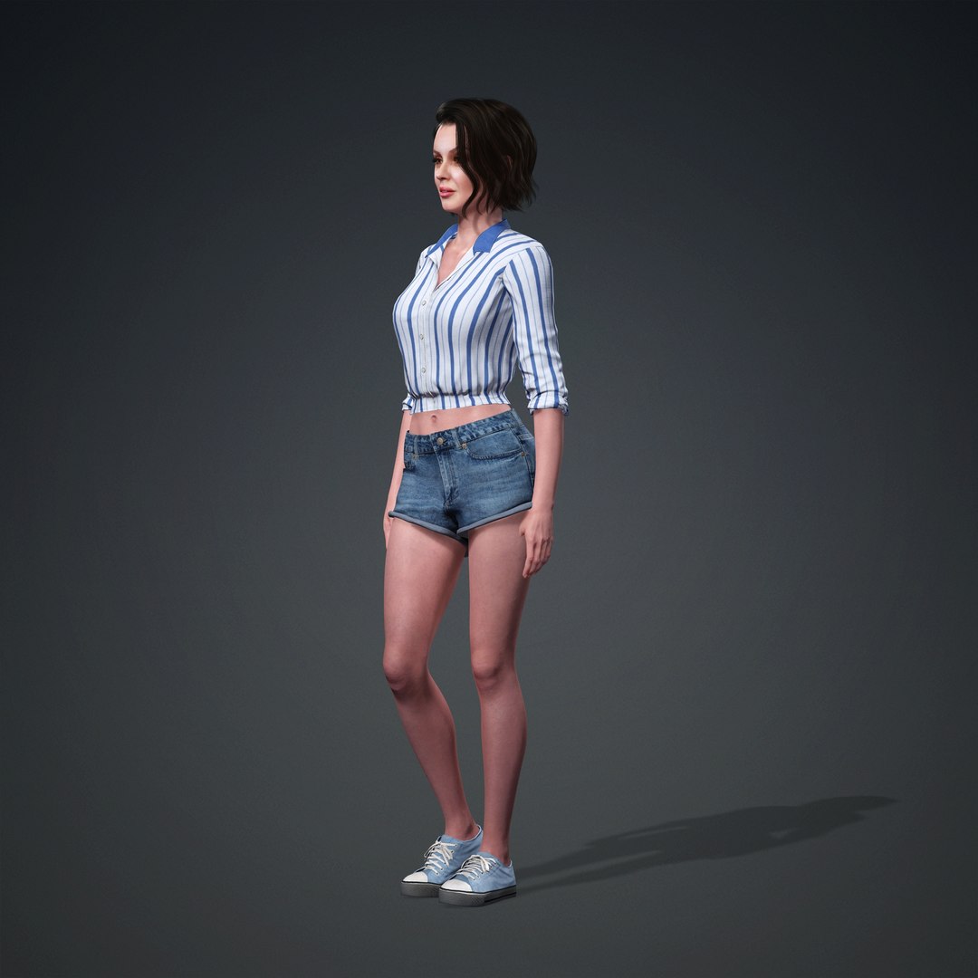 Ana De Armas 3D Model - Hyper Realistic Low-poly 3D Model 3D Model ...