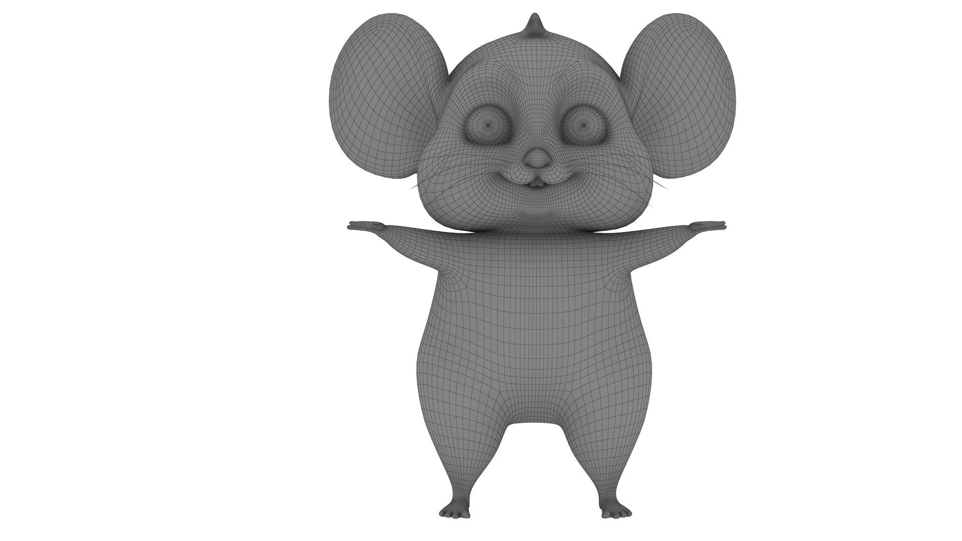 Cartoon Mouse Gray 3D - TurboSquid 2288927