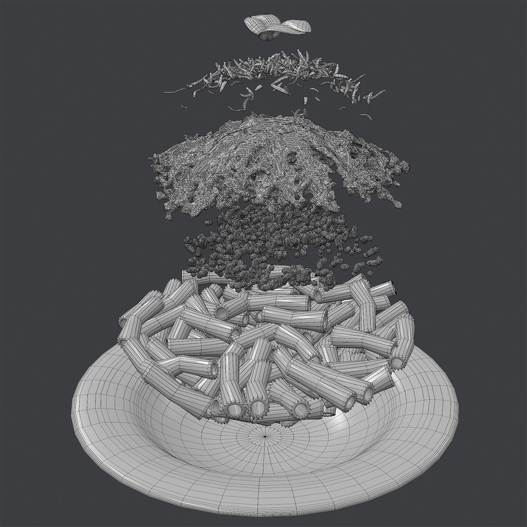 Macaroni Dish Model - TurboSquid 1233520