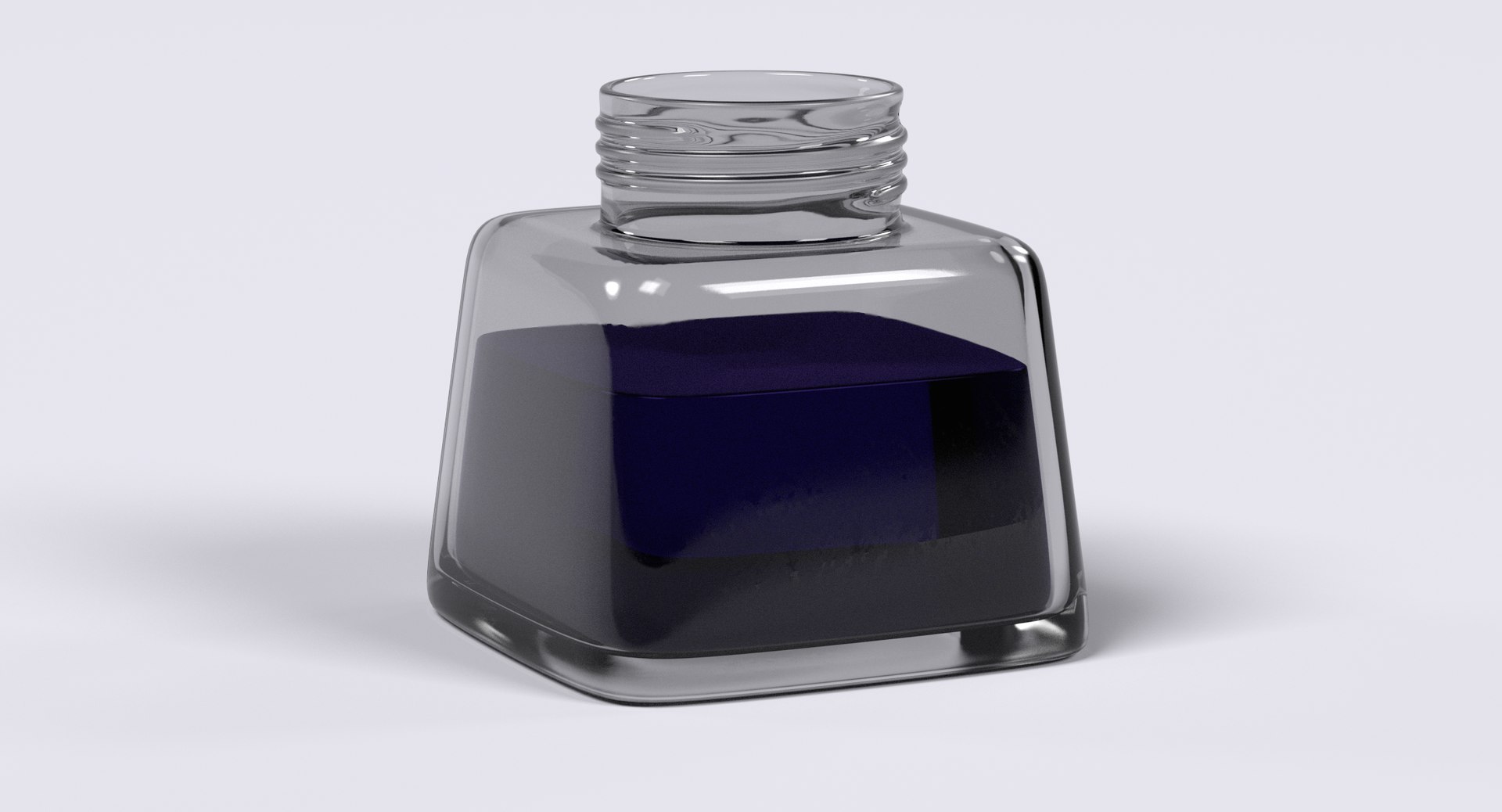 Ink Pot Inkpot Model - TurboSquid 1176361