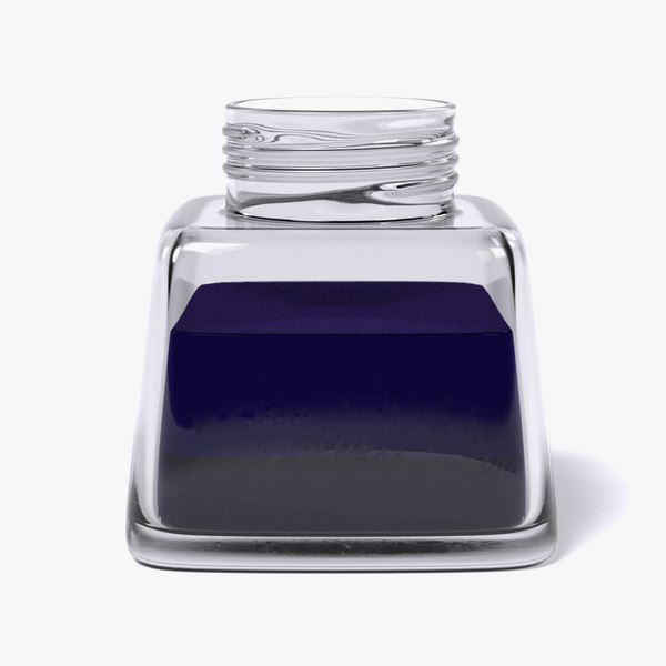 Ink pot inkpot model - TurboSquid 1176361