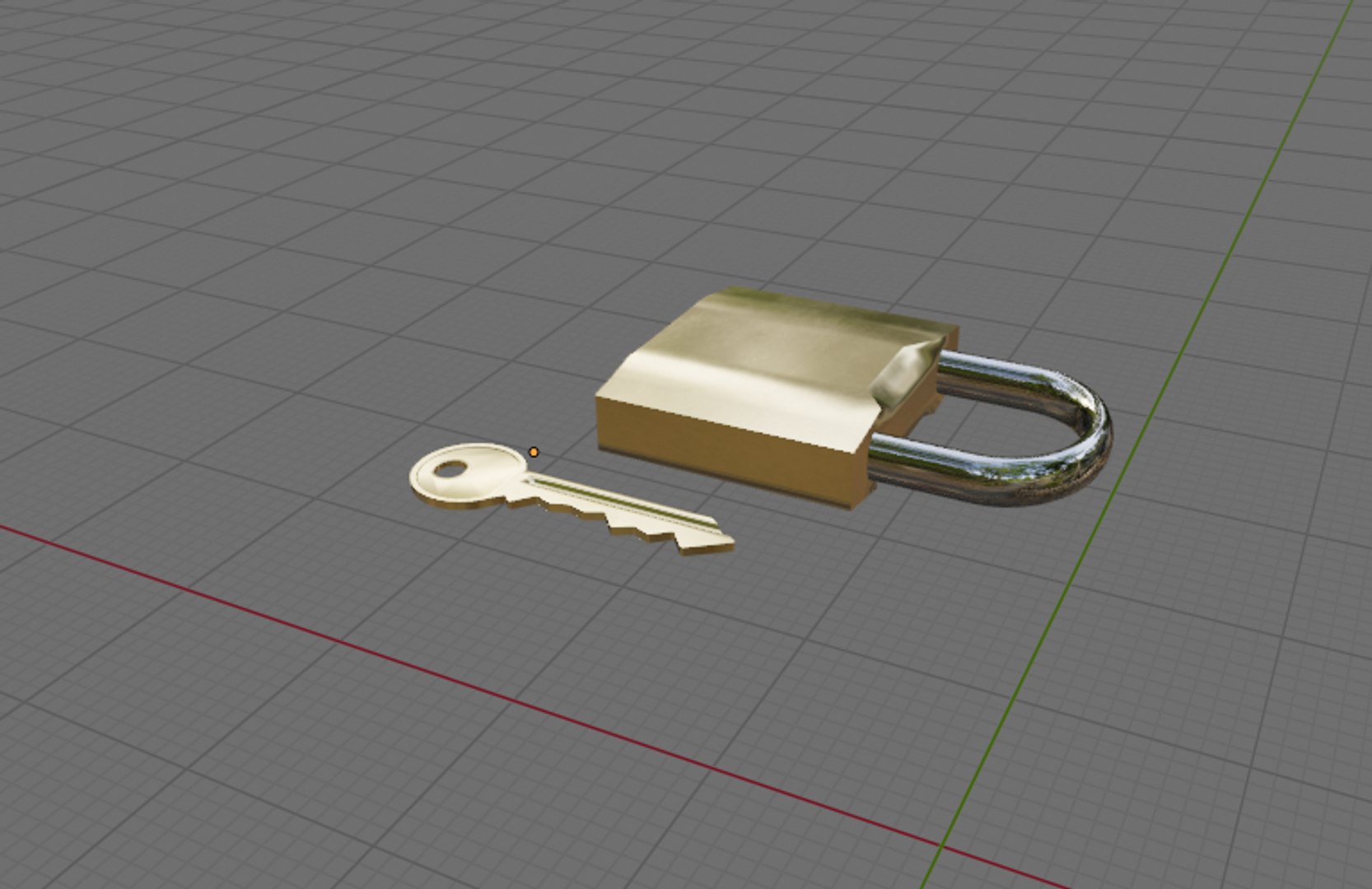 Padlock Lock 3D Model - TurboSquid 1579806