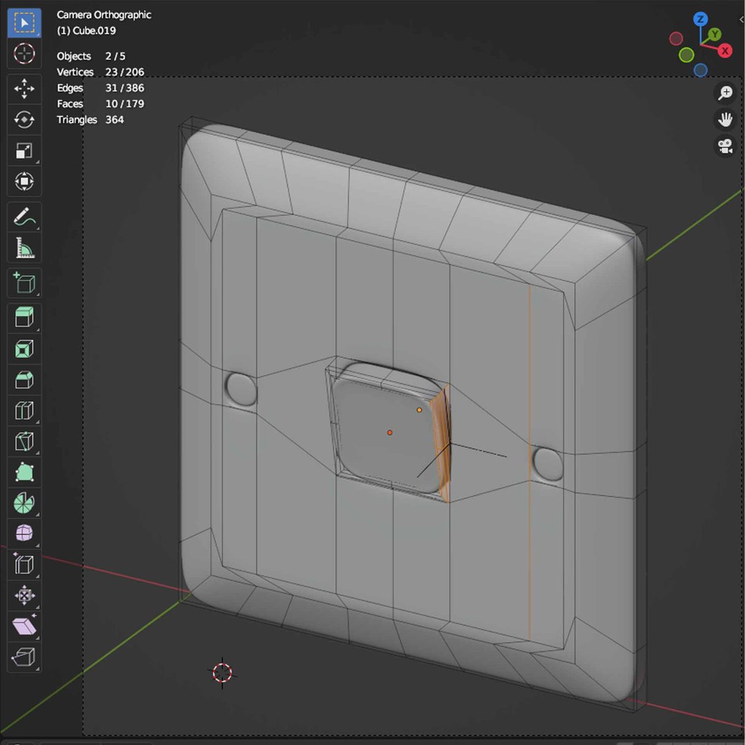 09 - Single Button Switch 3D Model - TurboSquid 2131539