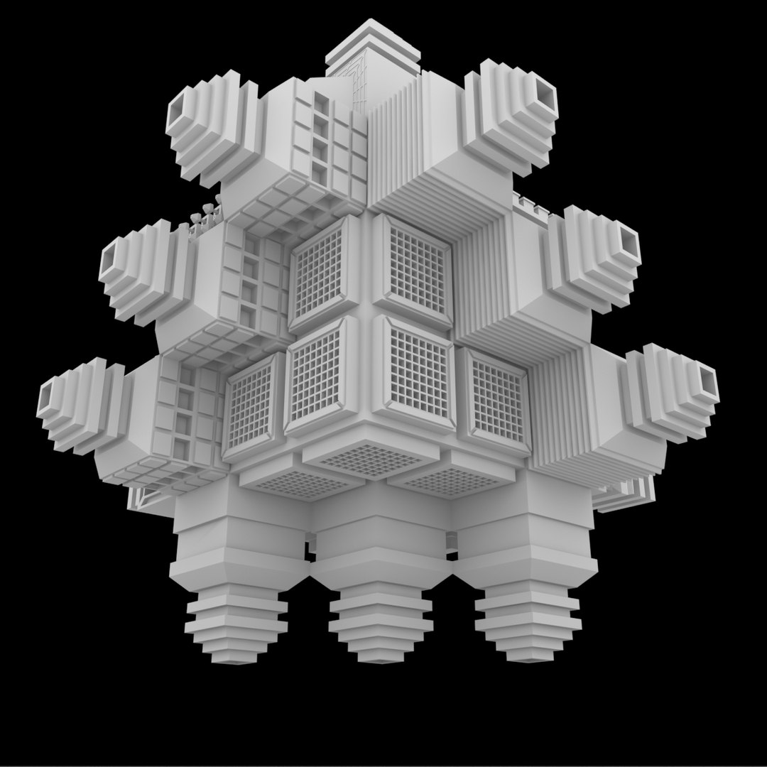 3ds Max Box Fighter Cube