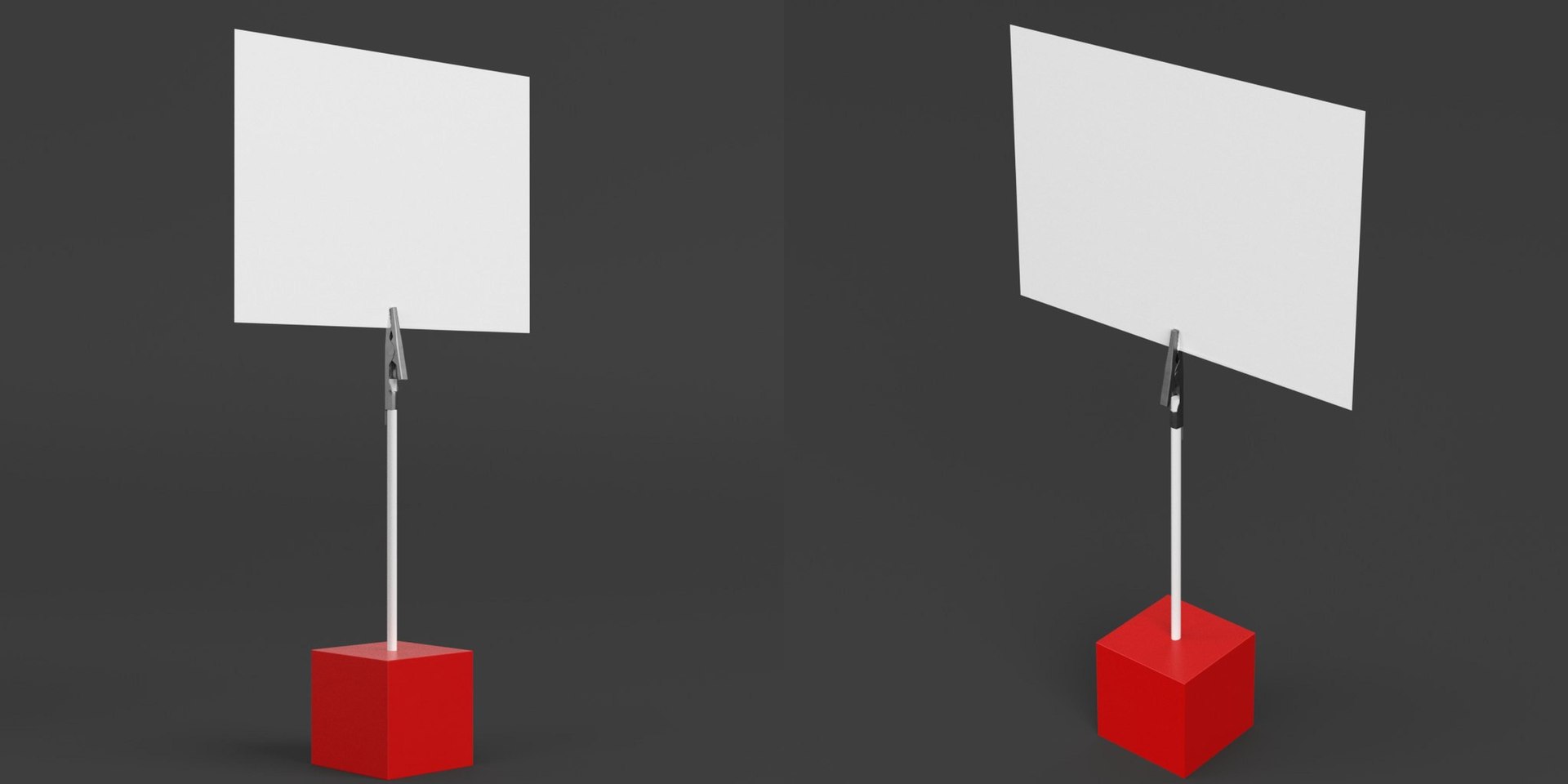 3D Cube Card Holder - TurboSquid 1511266