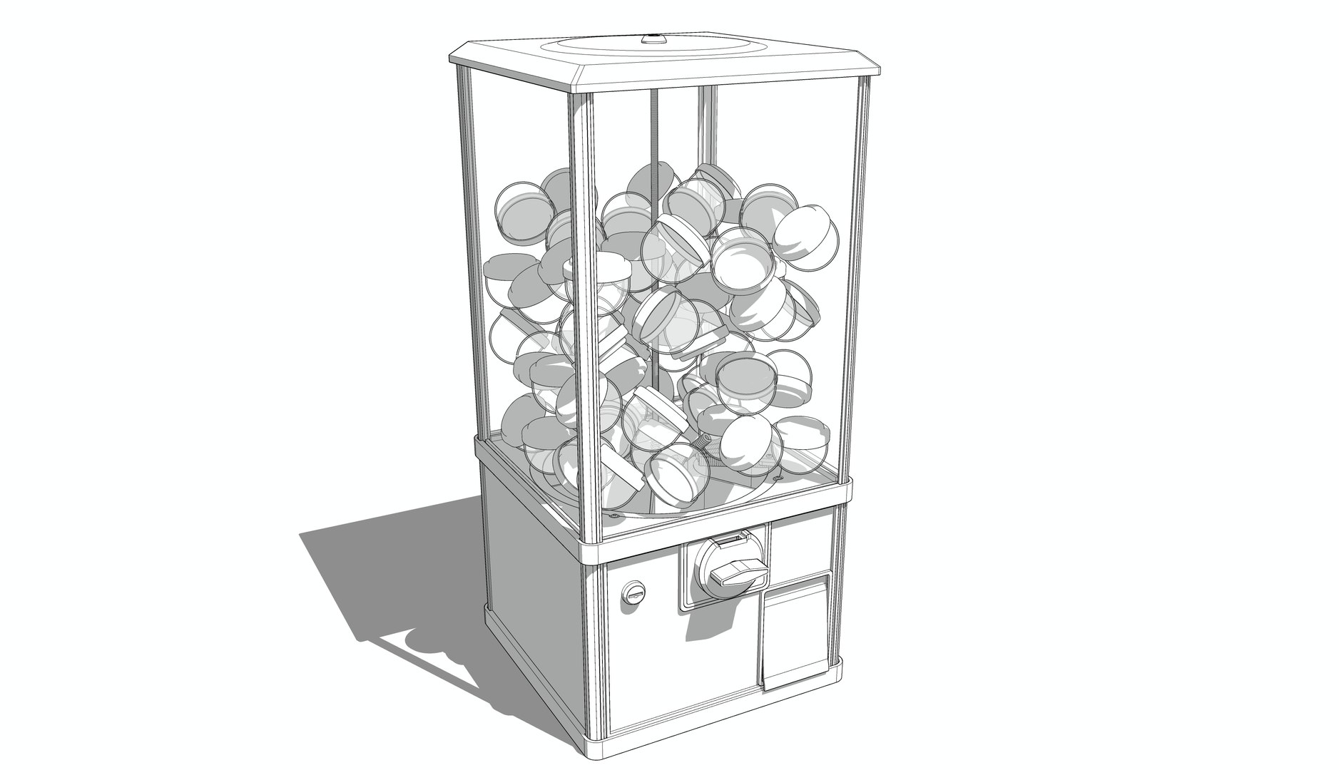Toy Vending Capsules Machine 3D Model - TurboSquid 2183213