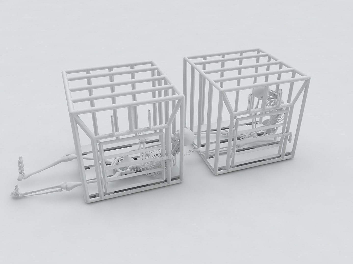 3d model cage