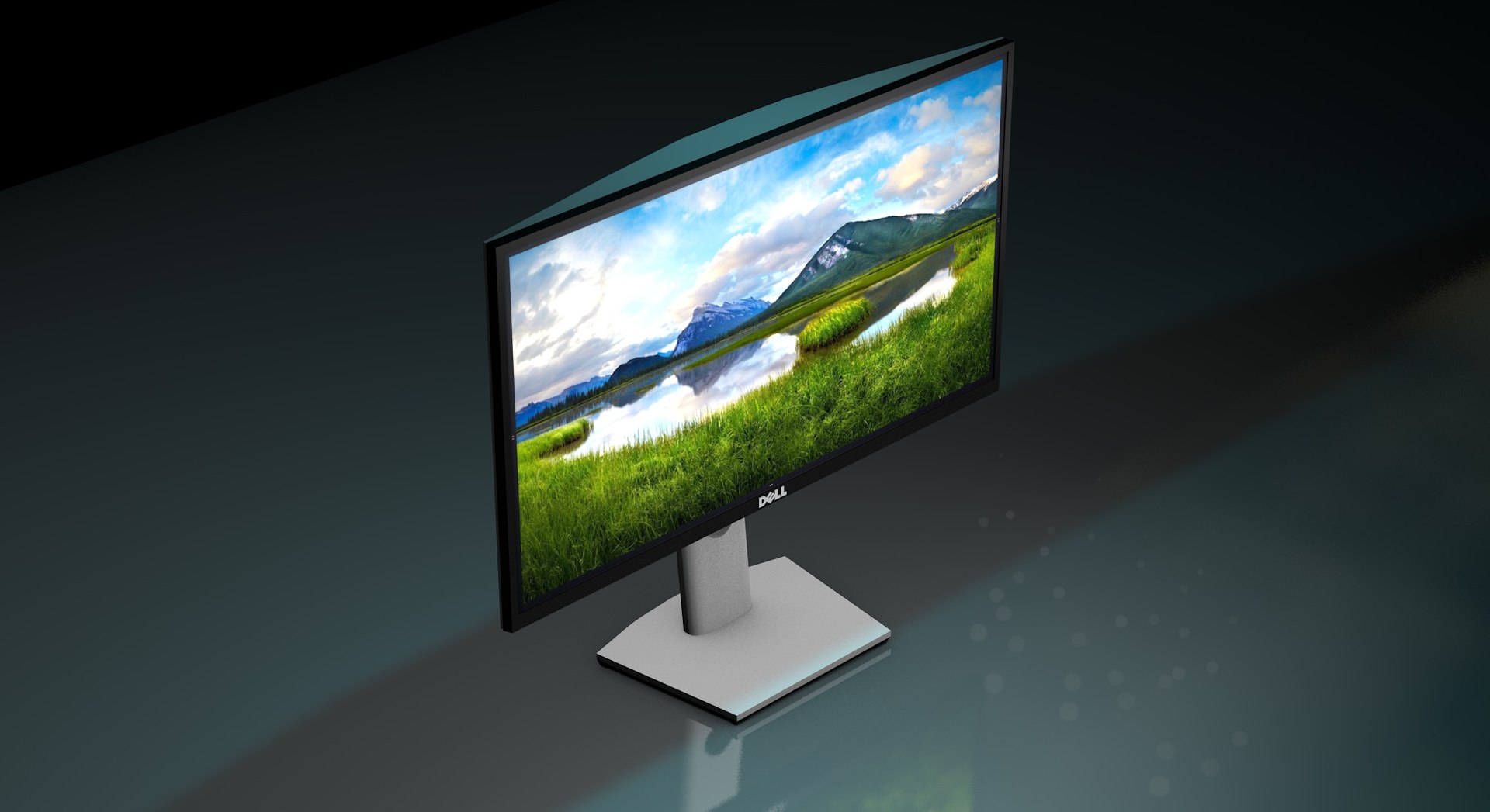 3D Dell Monitor 3D Model - High-Resolution Display For Office And Home ...
