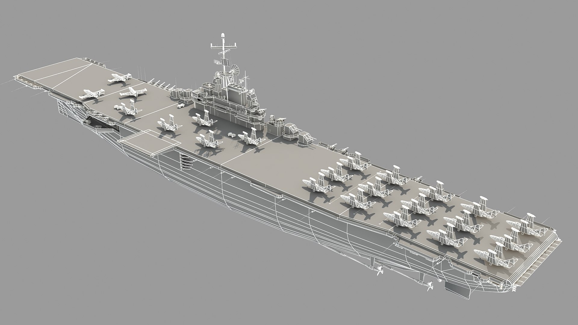 USS Philippine Sea CV-47 3D Model - TurboSquid 2075481