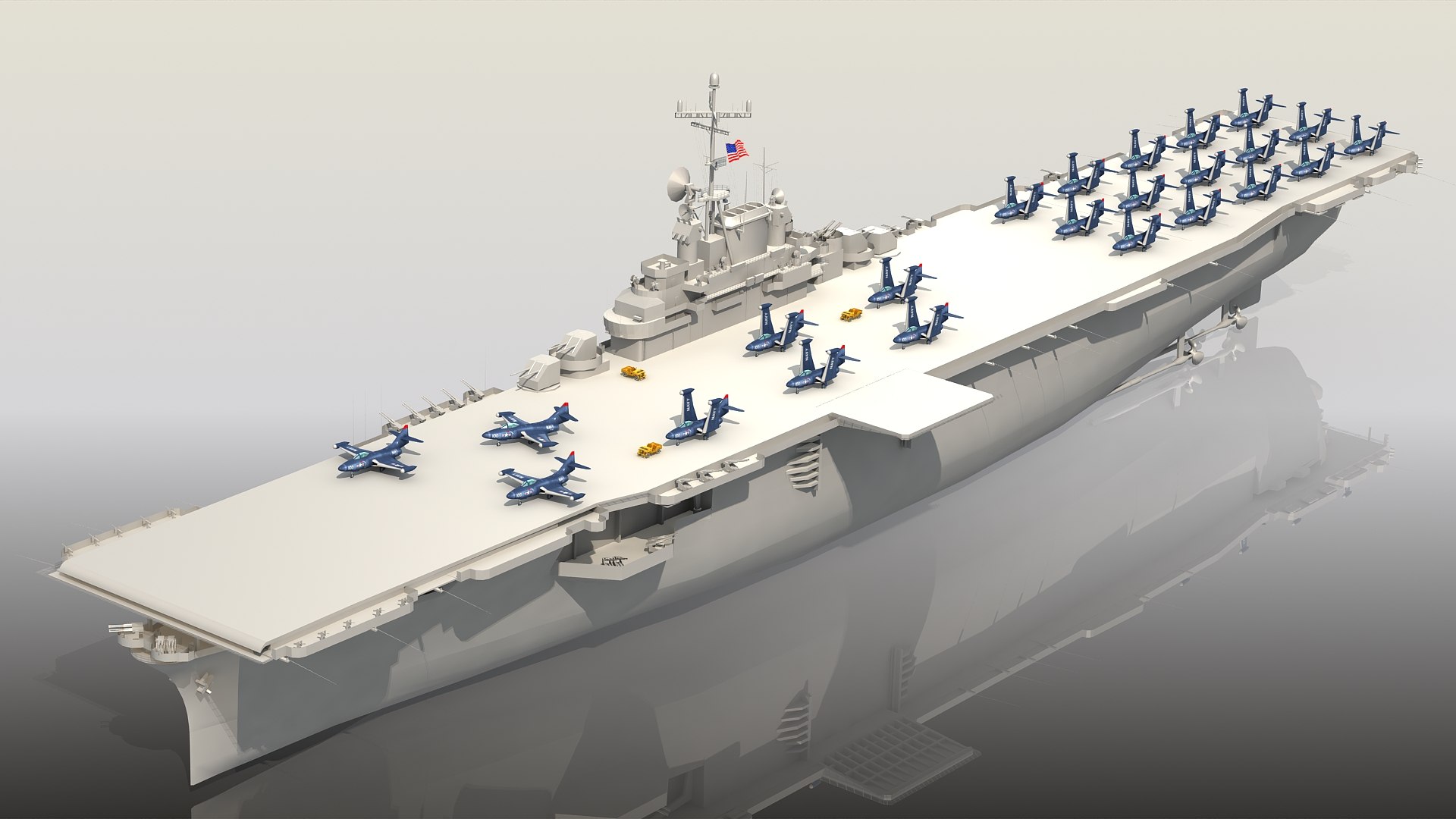 USS Philippine Sea CV-47 3D Model - TurboSquid 2075481
