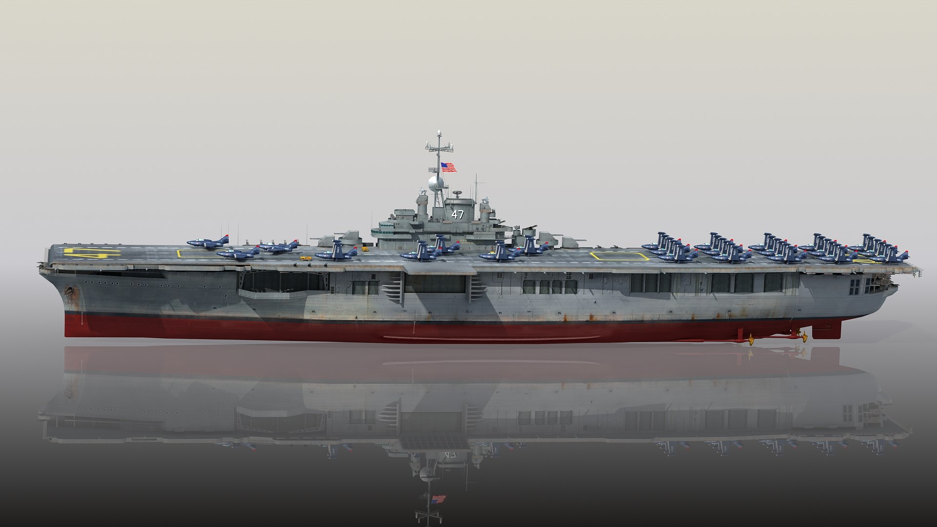 USS Philippine Sea CV-47 3D model - TurboSquid 2075481