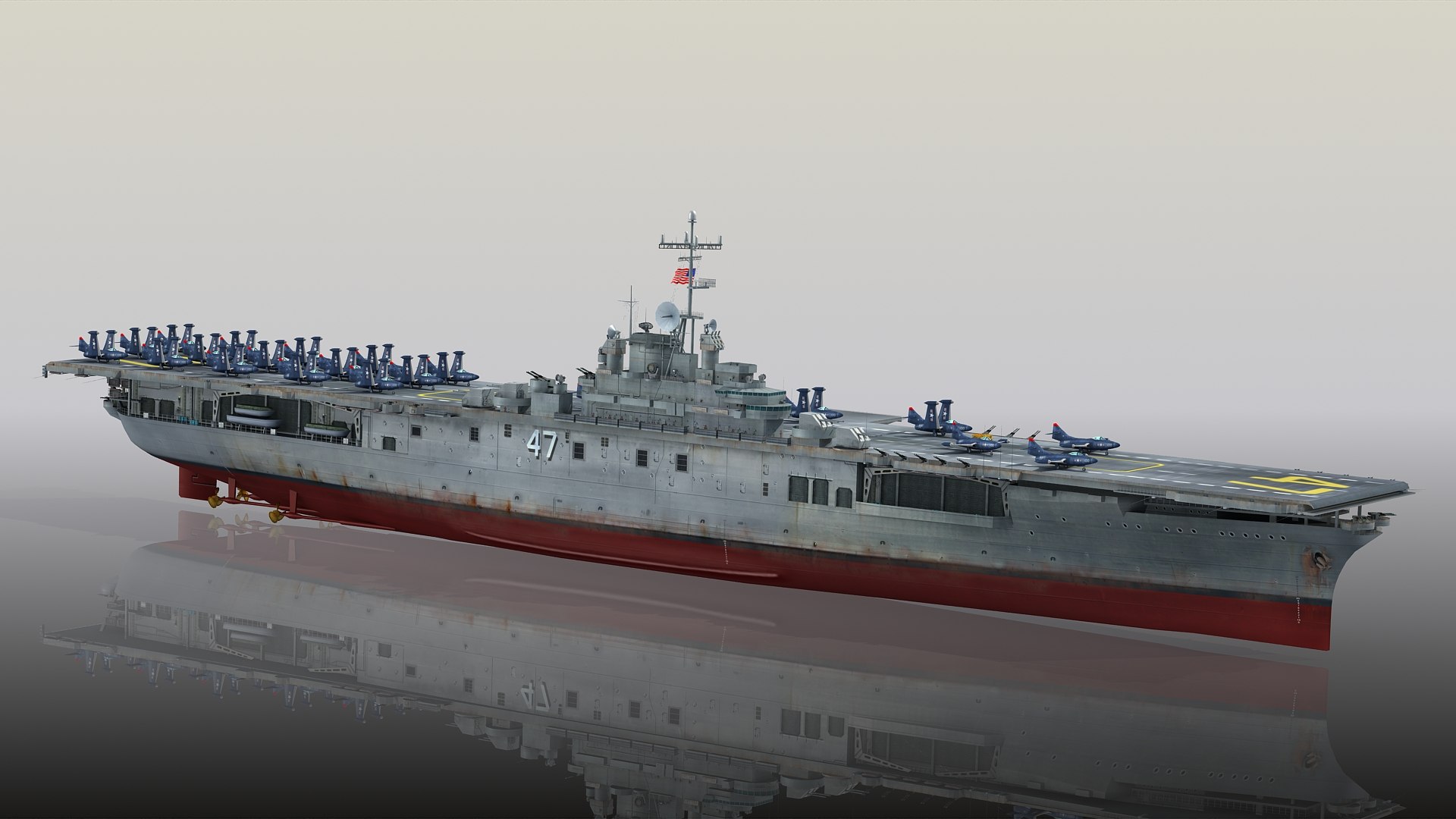 USS Philippine Sea CV-47 3D Model - TurboSquid 2075481