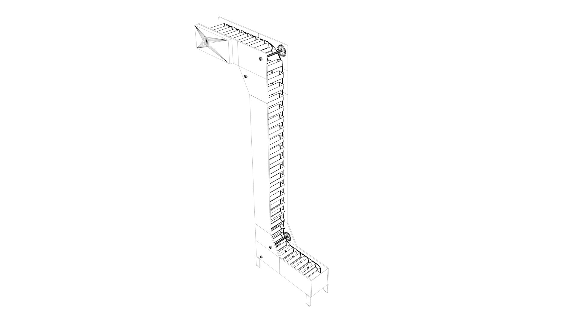 Modular Buckets Elevator 3D Model - TurboSquid 1641661