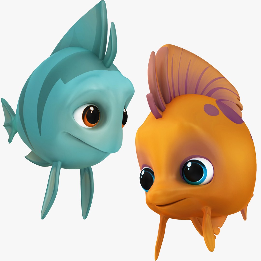 Cartoon Small Fish Collection 4 3D Model - TurboSquid 2073016