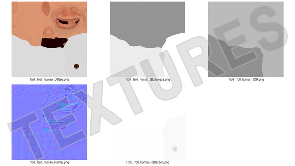 3D Trollface Human - TurboSquid 1832853
