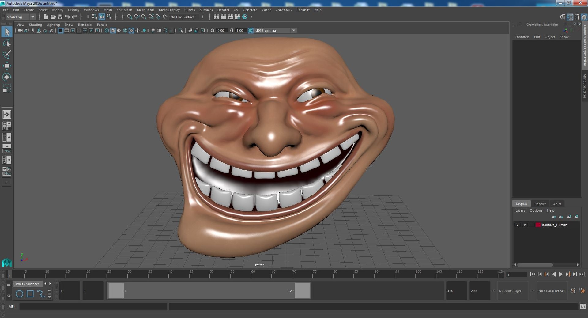3D Trollface Human - TurboSquid 1832853