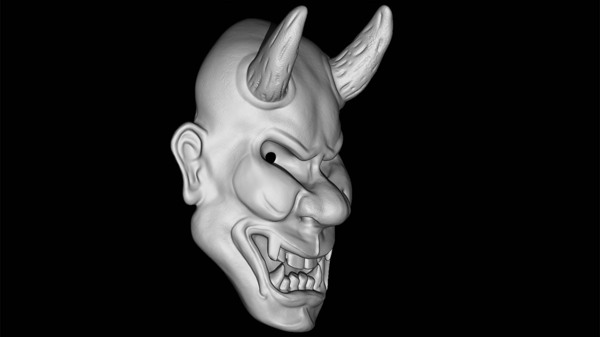 Hannya Mask 3D - TurboSquid 2104293