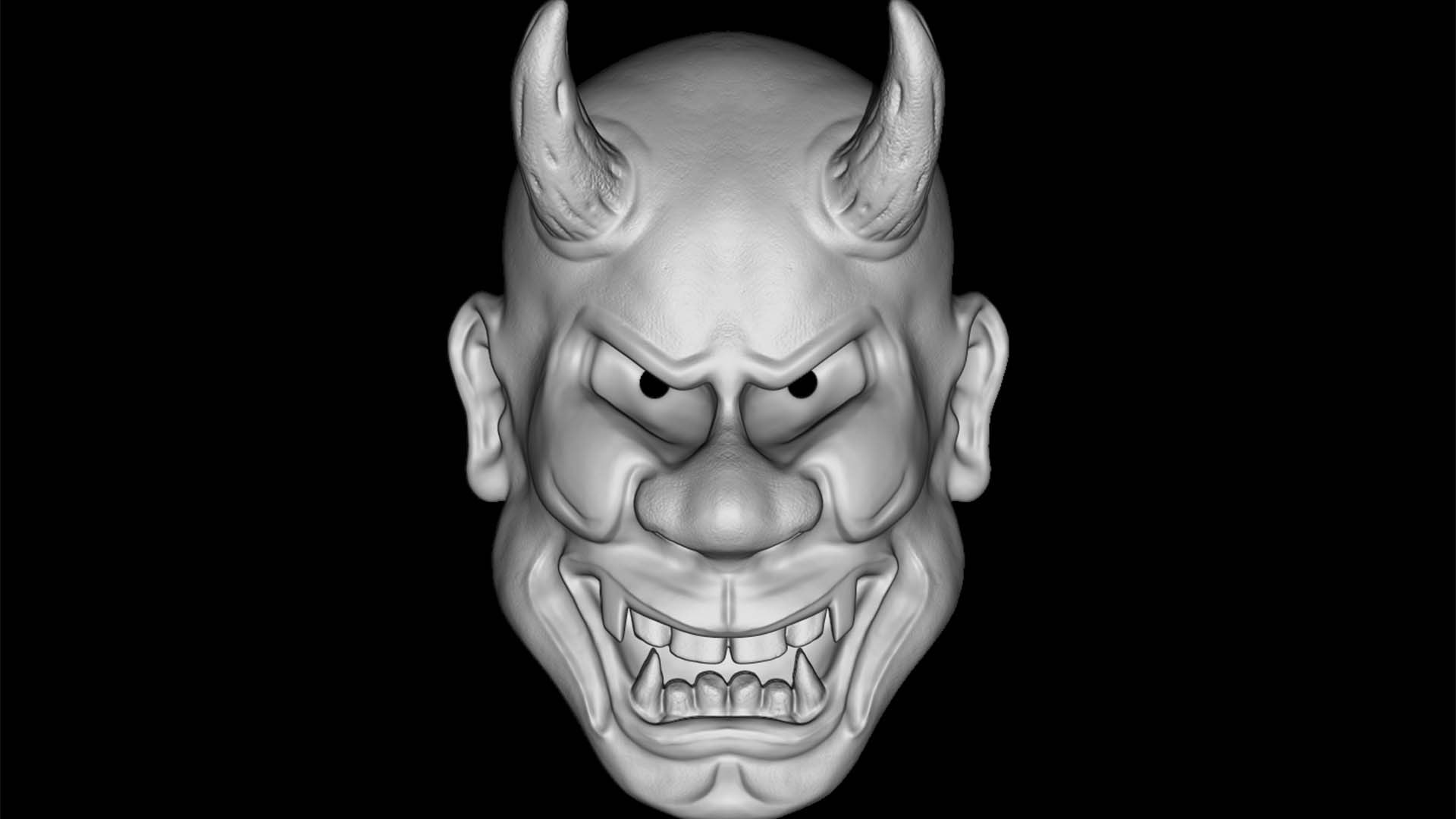 Hannya Mask 3D - TurboSquid 2104293