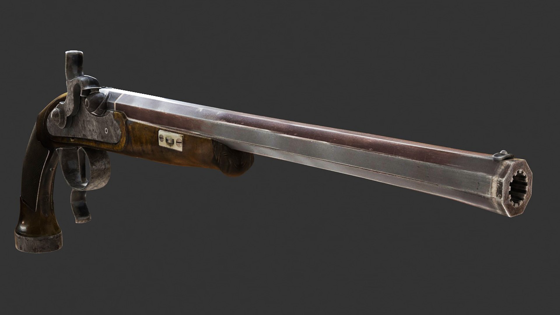 3d Old Musket Model