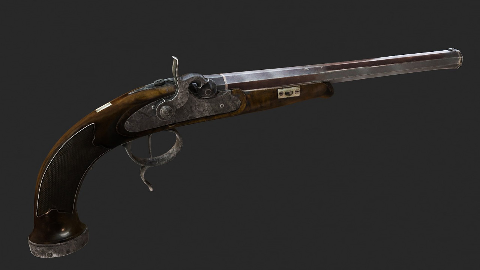 3d Old Musket Model