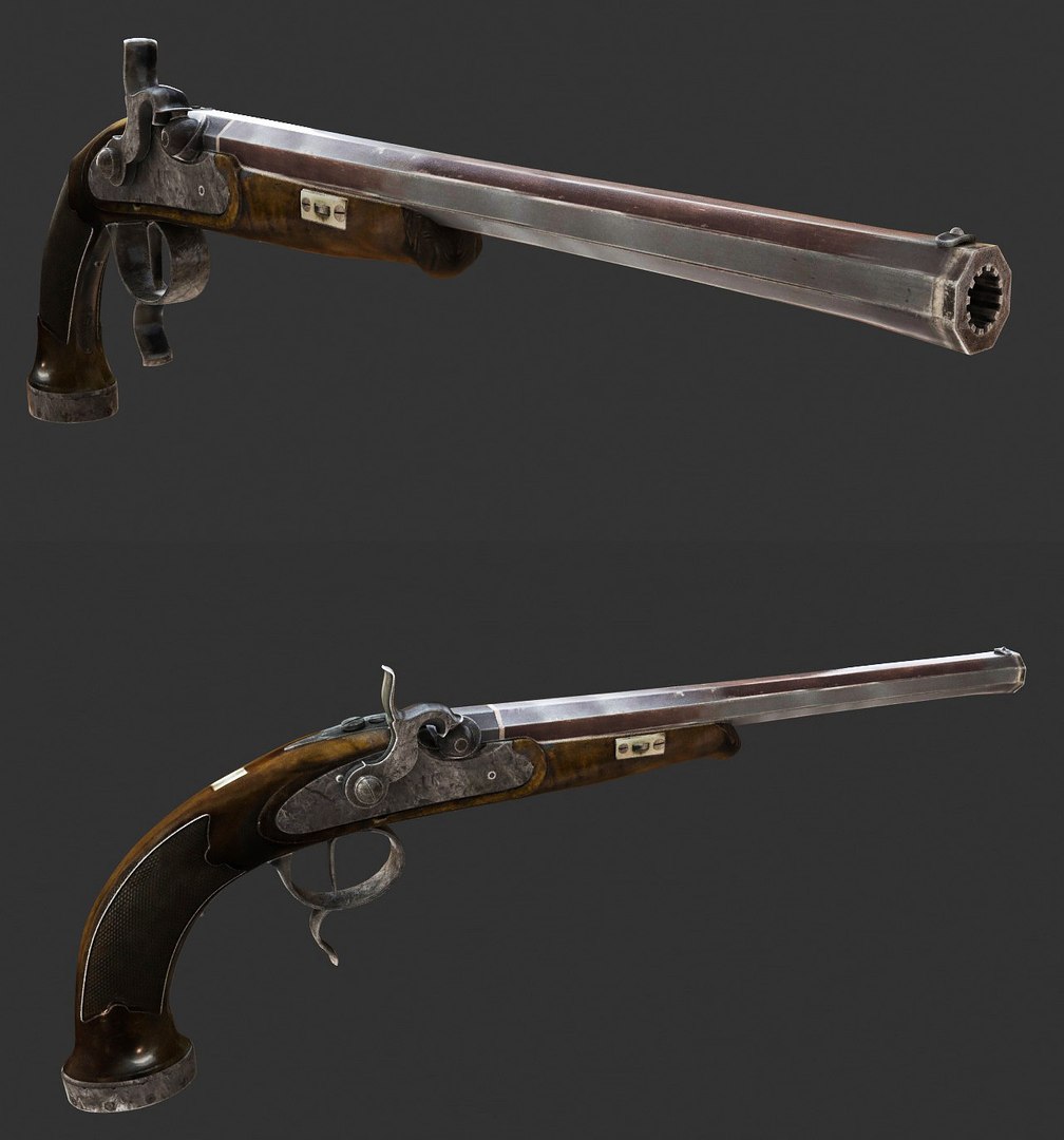 3d Old Musket Model