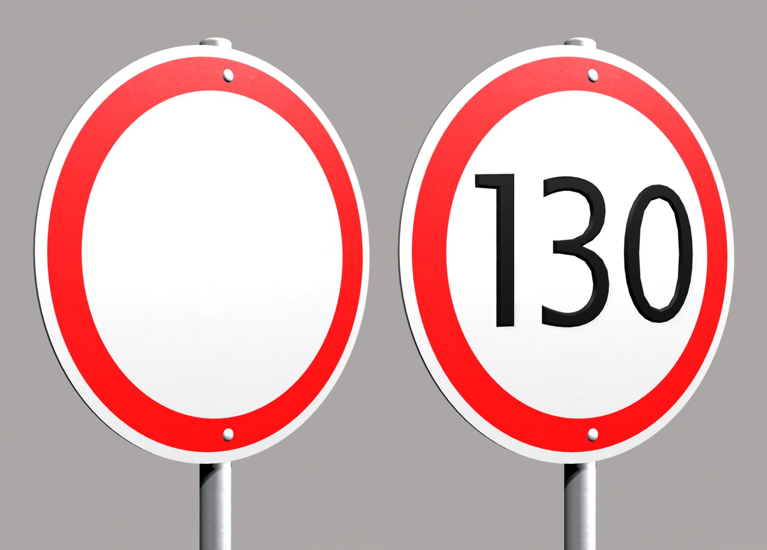 3d Street Sign Speed 03