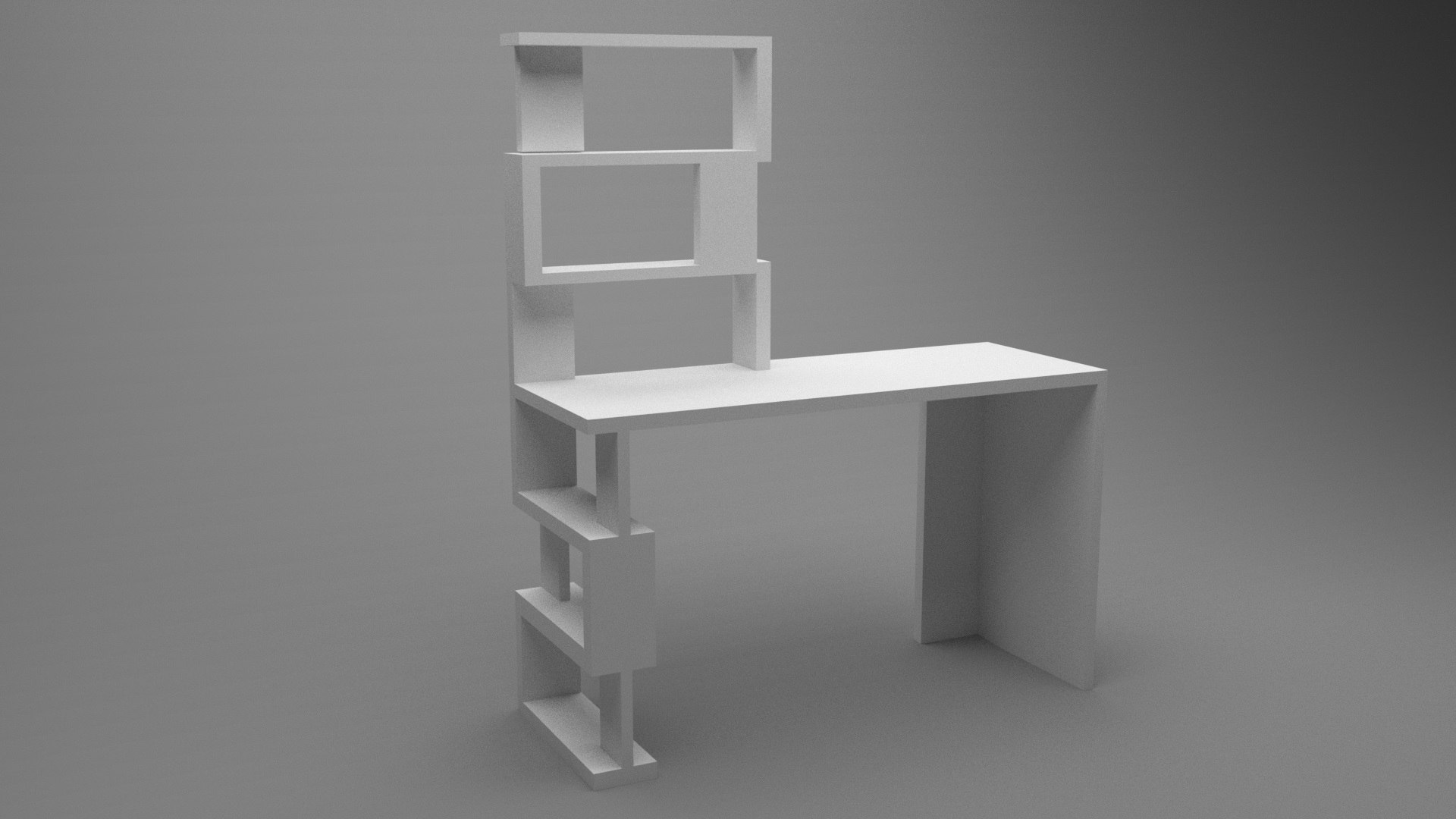 3D Table Shelves Low-poly Model - TurboSquid 1382217