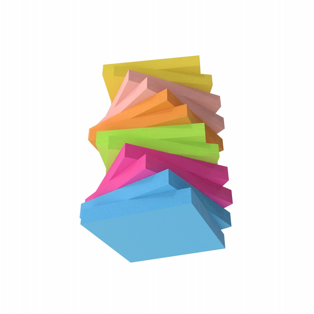 Sticky Notes 3D - TurboSquid 1837843