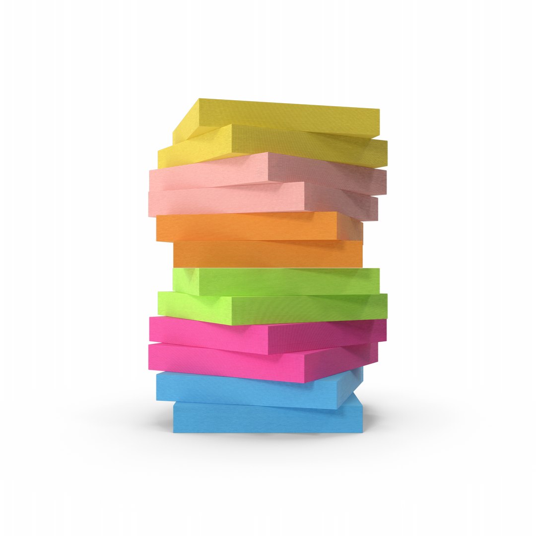 Sticky Notes 3D - TurboSquid 1837843