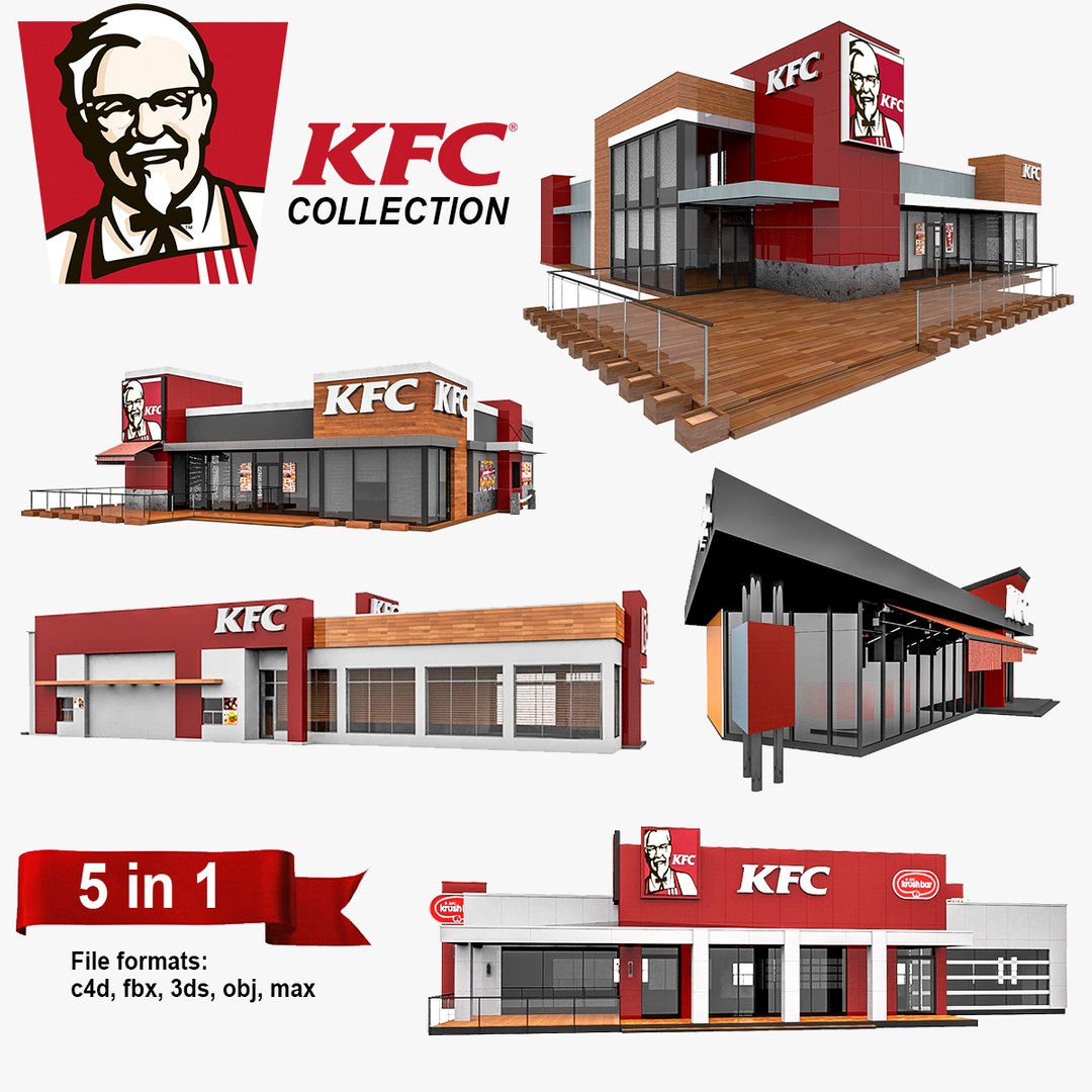 10 Kfc Mcdonalds Model - TurboSquid 1450143