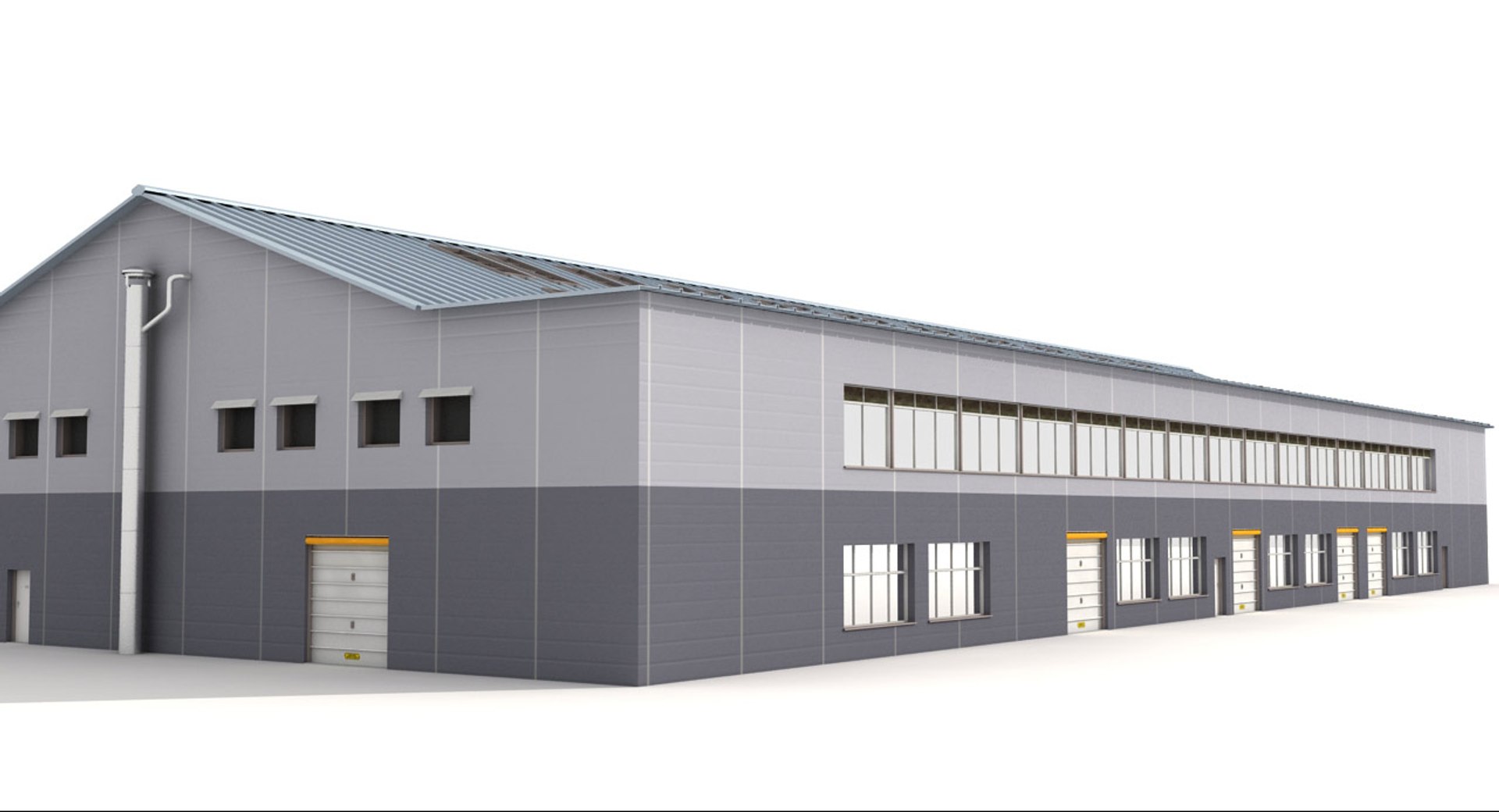 3d Model Warehouse Interior Exterior Scene