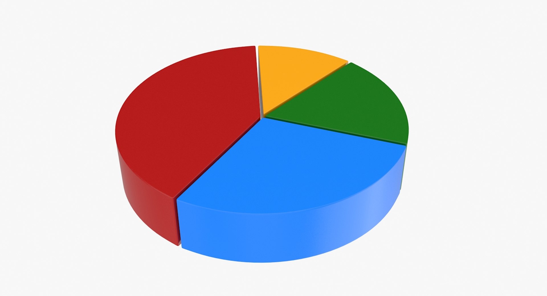 Pie Graph 3D Model - TurboSquid 1335394