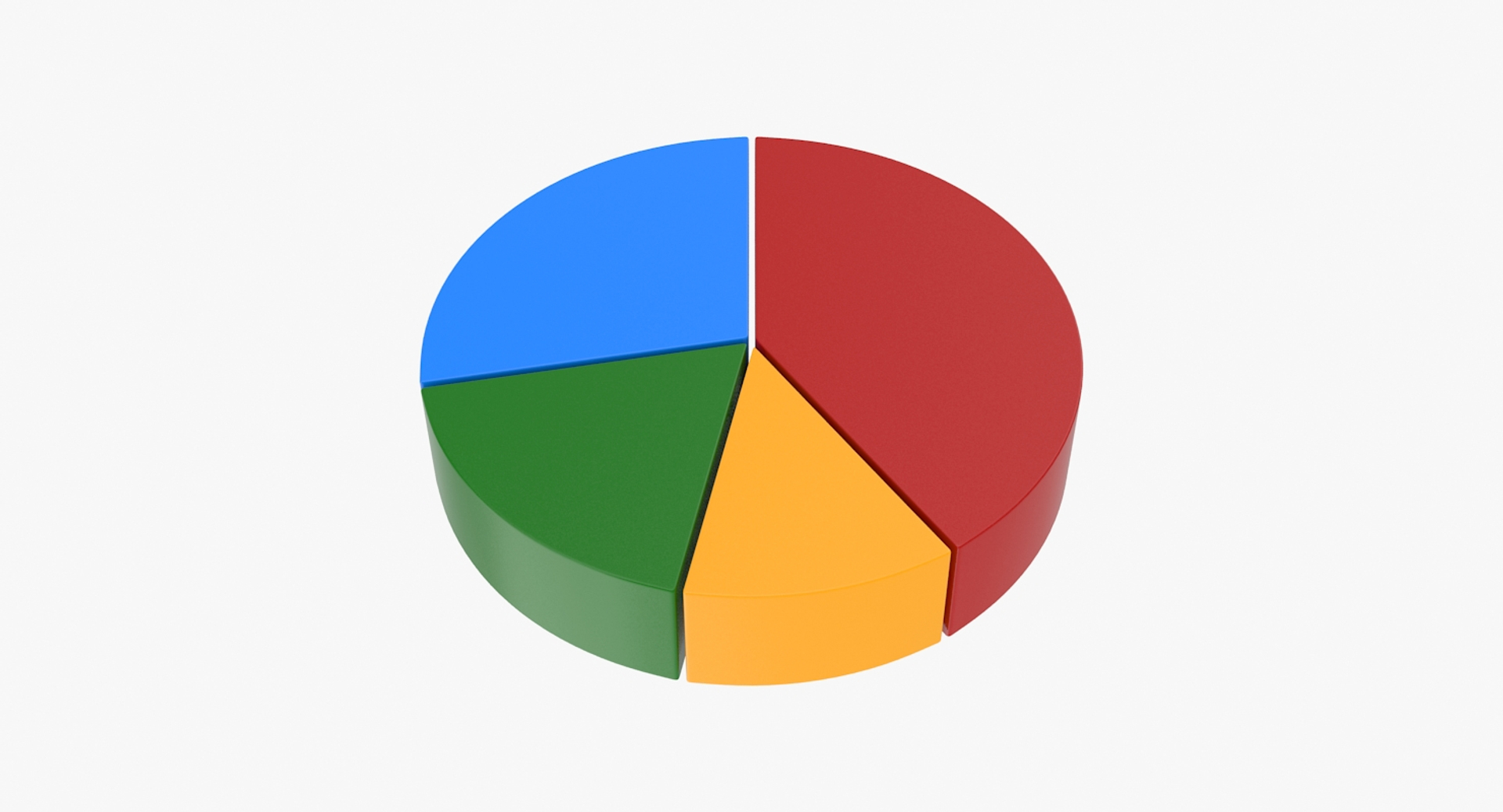 Pie Graph 3D Model - TurboSquid 1335394