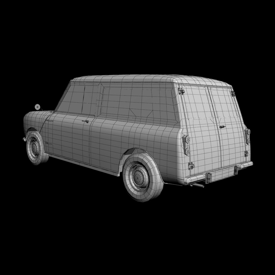 3D Morris Mini Van Model - TurboSquid 1217899