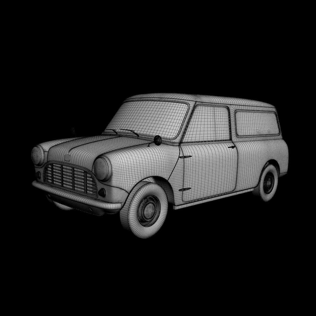 3D Morris Mini Van Model - TurboSquid 1217899