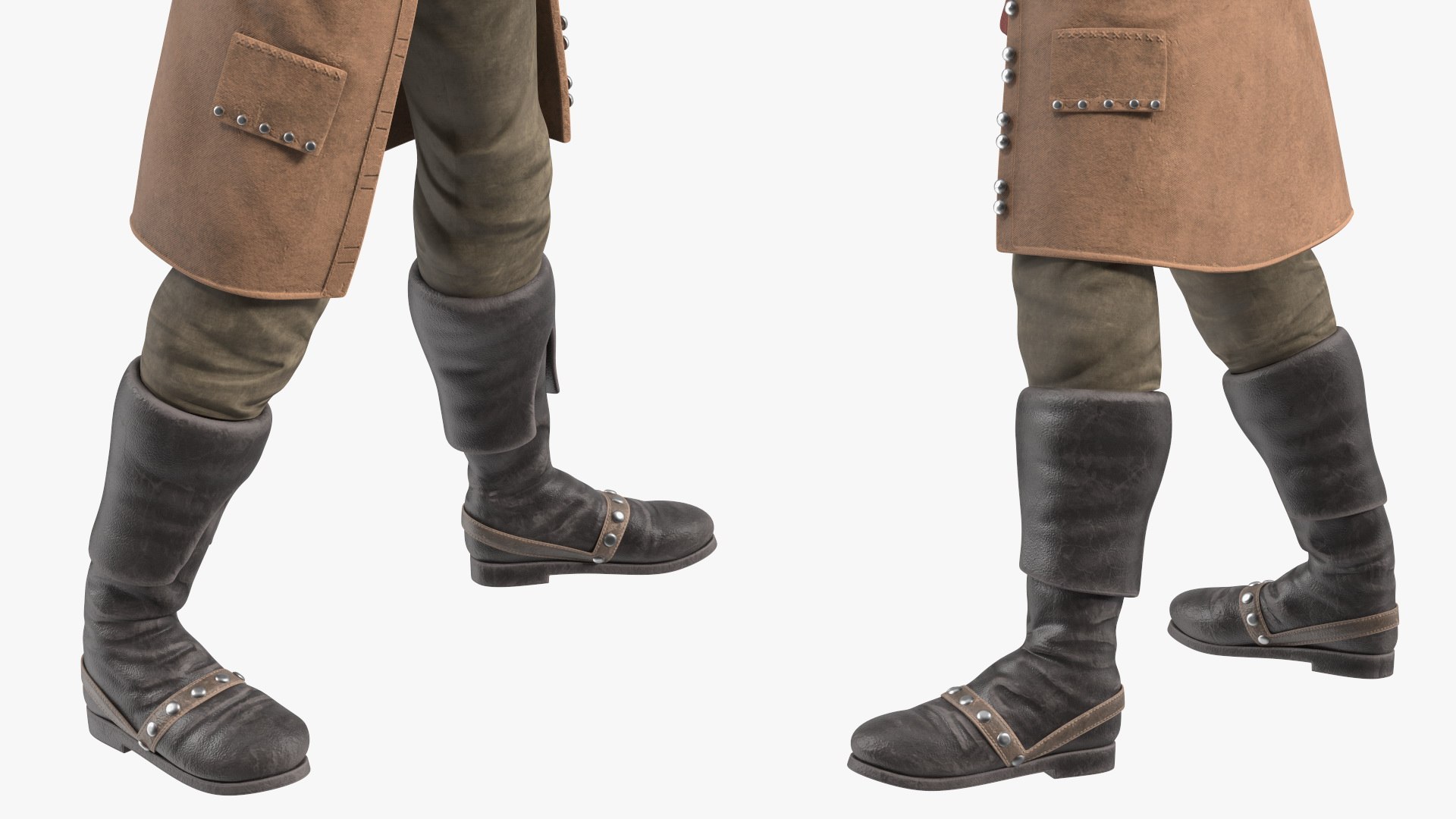 3D Rogue Pirate Man With Pistols Model - TurboSquid 2193415