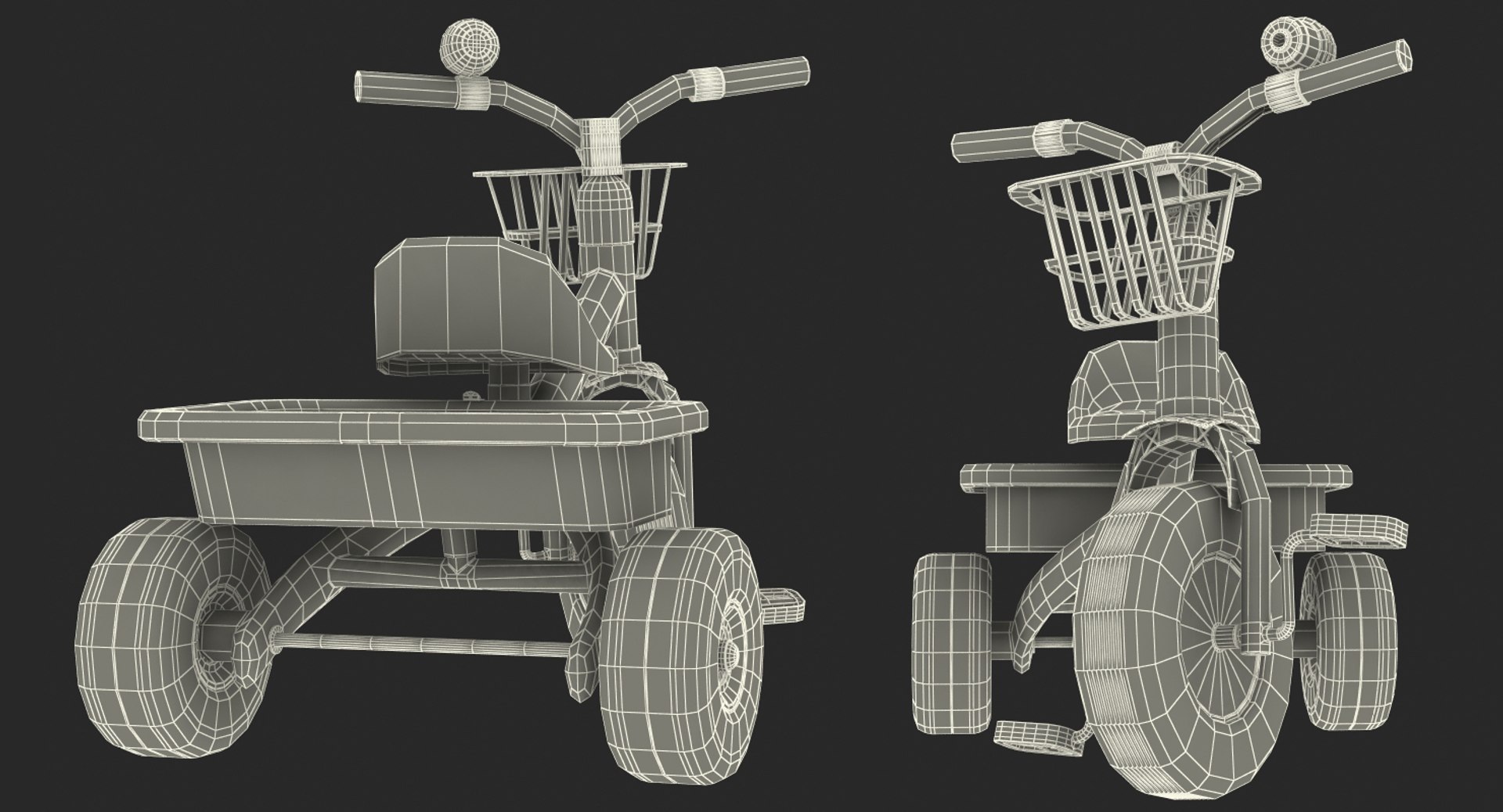 Bike Child 3 Wheel Model - TurboSquid 1216851
